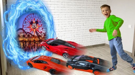 Different cars drive Mark through the amusement parks | Mark Production ...