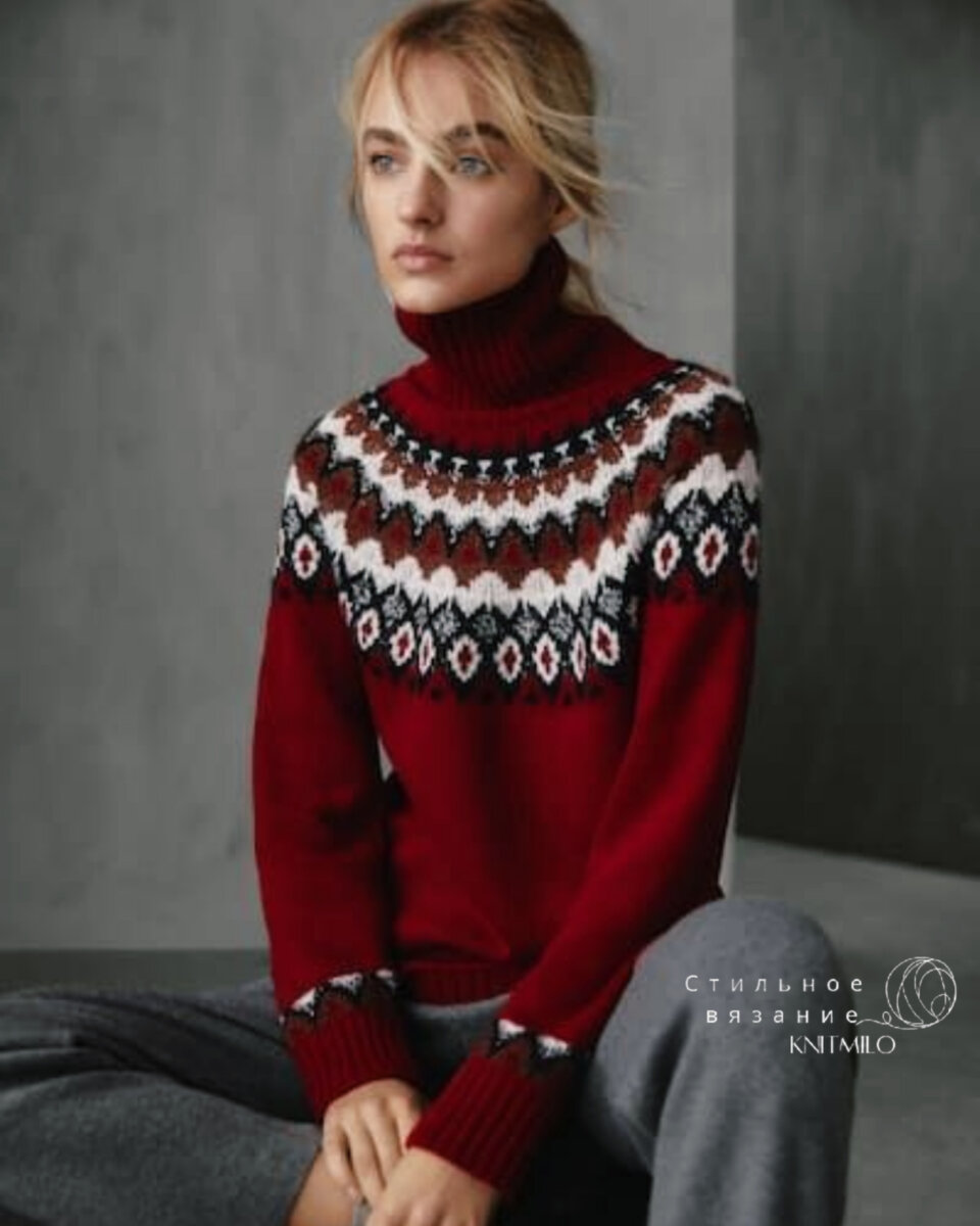 Стильный жаккард? | Стильное вязание KNITMILO | Дзен