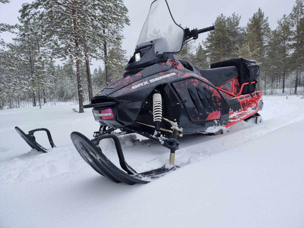 PROMAX SRX-700 PRO, наверное лучший снегоход на 500й гусенице! Шелестит ...