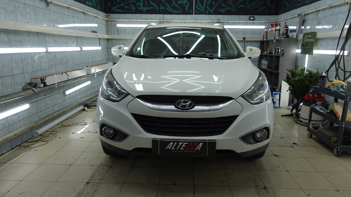 Установка ПТФ Aozoom ALPF-02 с дальним светом на Hyundai ix35 | Edison Studio - тюнинг и ремонт ...