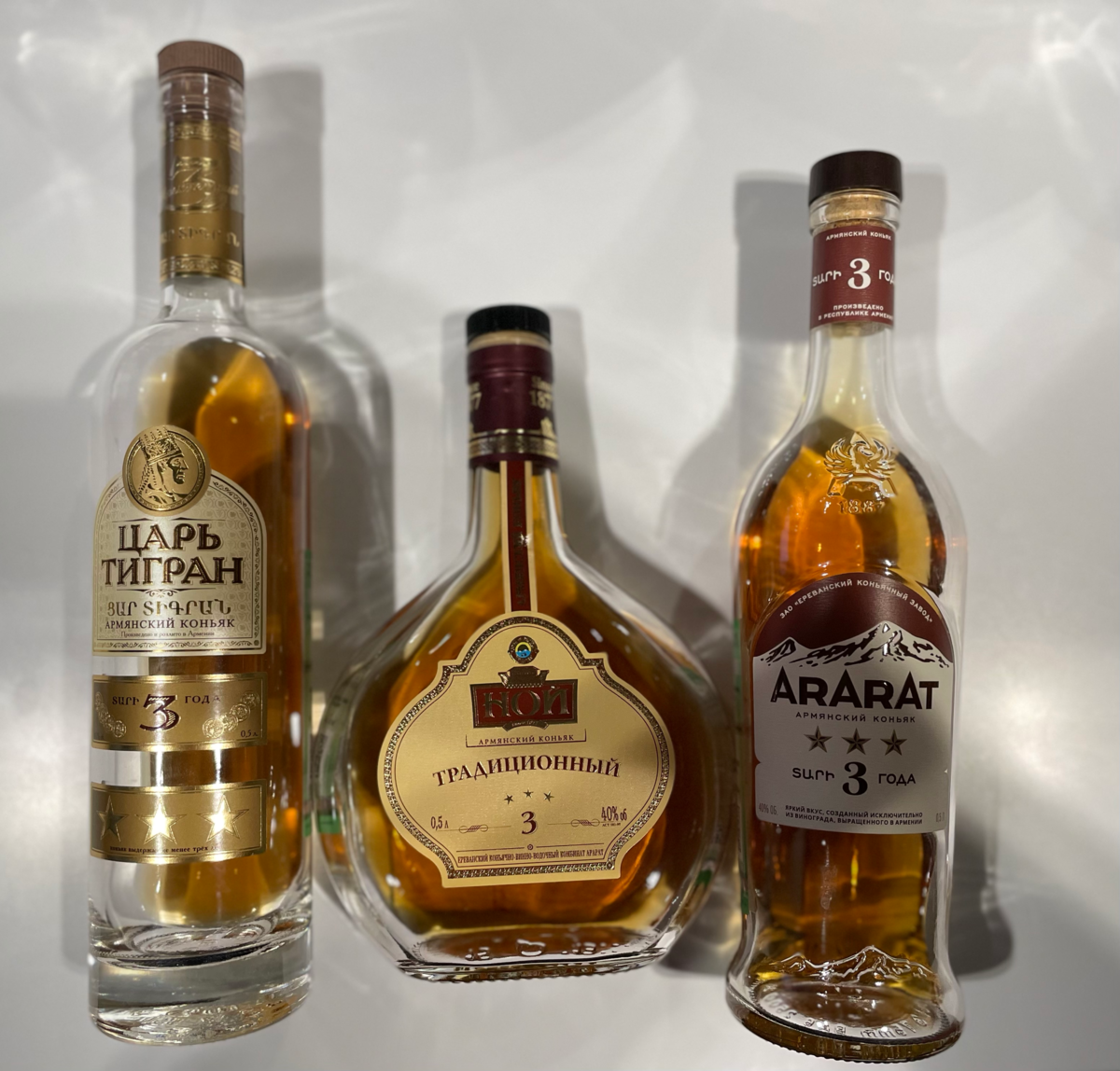 Изучаю армянские коньяки от 3-х до 10 лет на примере Арарат, Ной и Царь ...