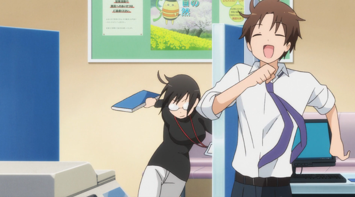 Труд бывает и весёлым 3 аниме про персонажей которые работают в офисе и проводят в нём много