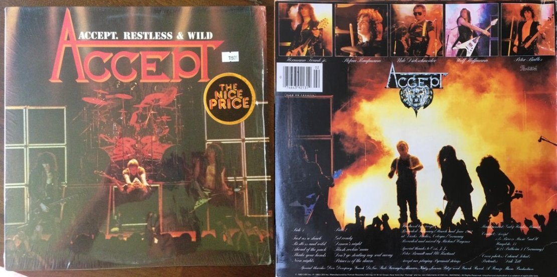 Accept «Restless and Wild», 1982 г. ~ первый альбом группы, попавший в ...