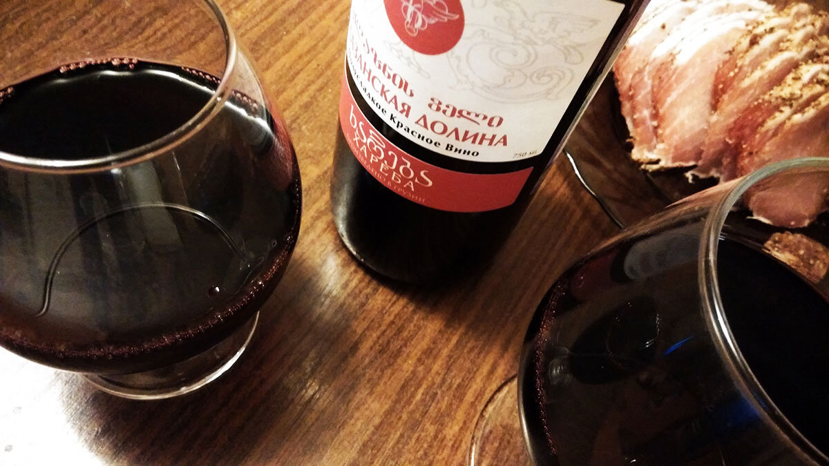 "Алазанская долина" Хареба 🍷Грузинское вино из "Магнита" | АлкоБлог 🍷 ...