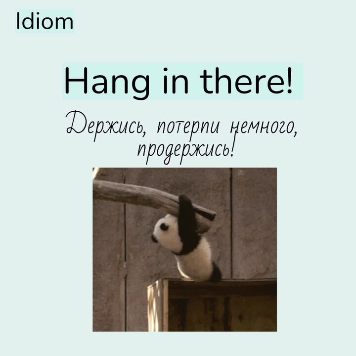 English Idioms/Английские идиомы 👉Hang in there! | English with fun⭐ | Дзен