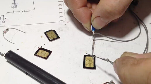 Детекторный приемник из Sim карты Электронные схемы Дзен