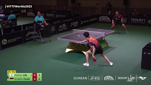 Lin Yun - Yu vs Ruwen Filus WTTC 2023 R32 | Теннис Карелия ПТЗ ...