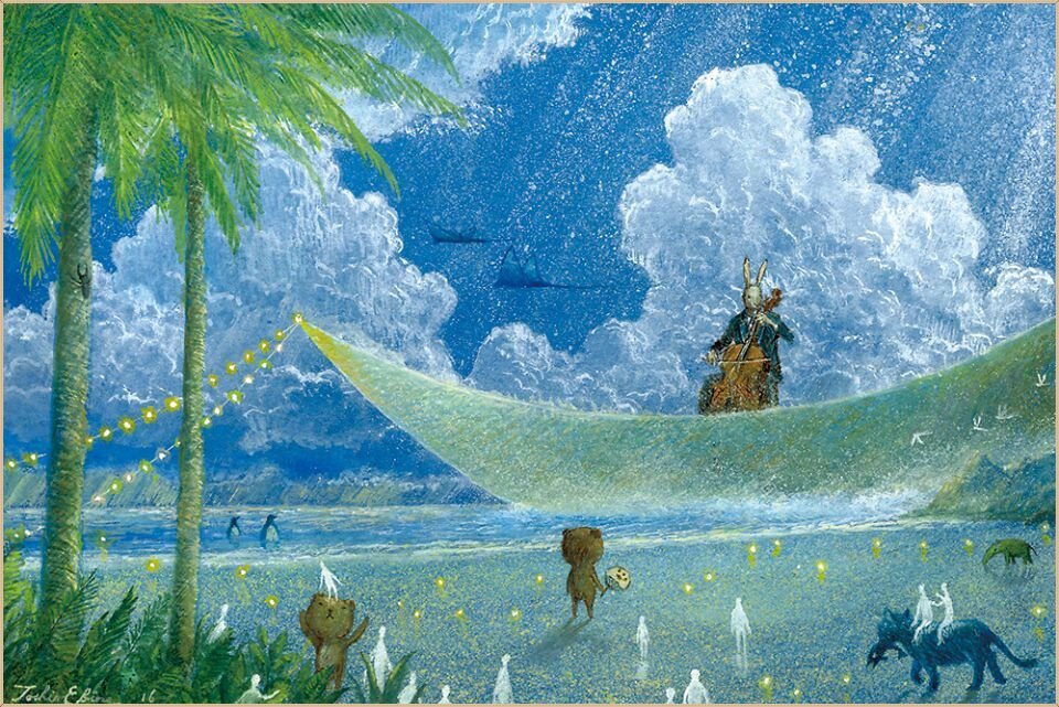 ВРЕМЯ ЗАЙЦЕВ… СТРАННЫЙ МИР ЯПОНСКОГО ХУДОЖНИКА TOSHIO EBINE | ART&SHOСK-studio | Дзен