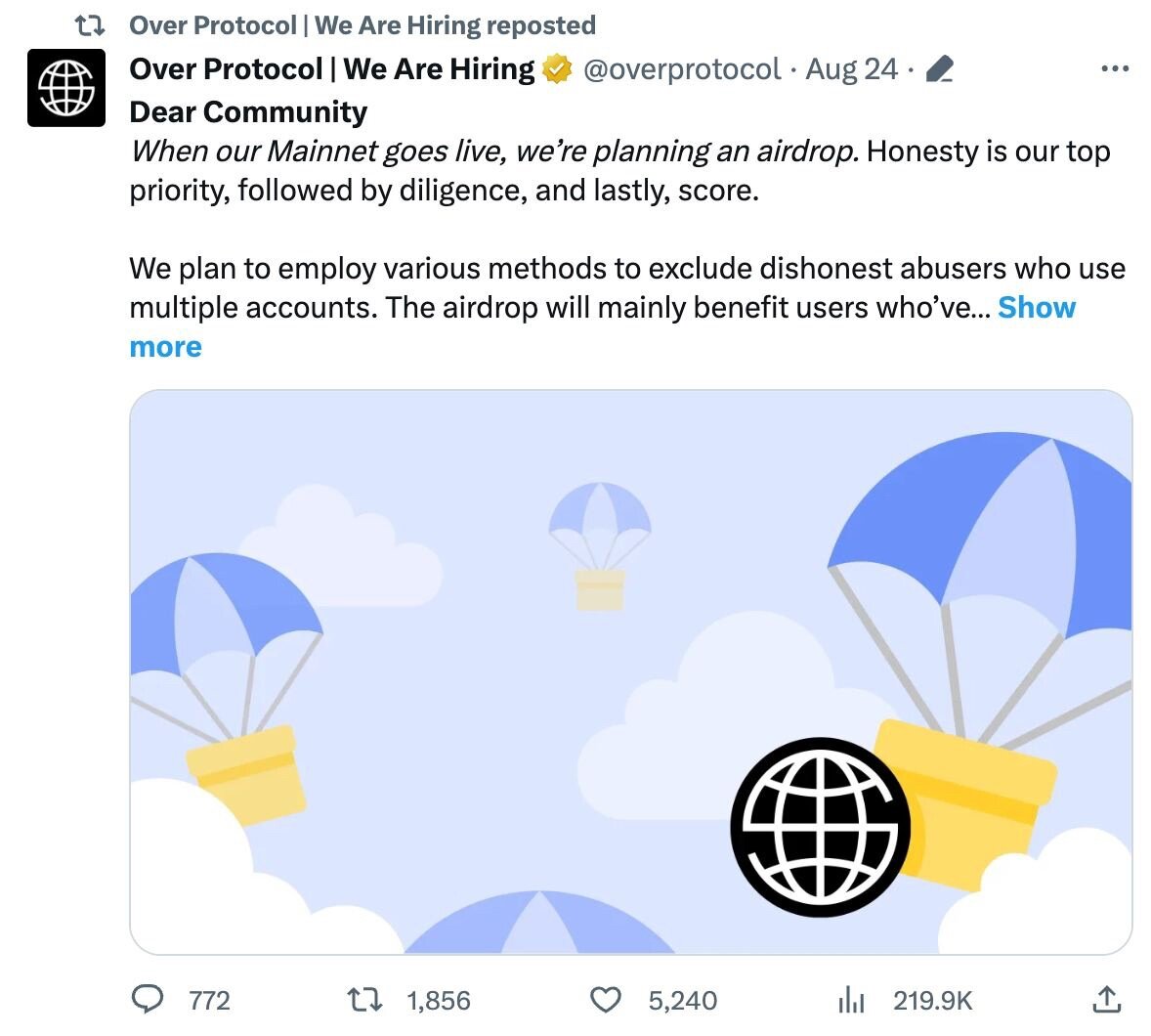 Over Protocol и их проект Over Wallet. Как заработать на старте без ...